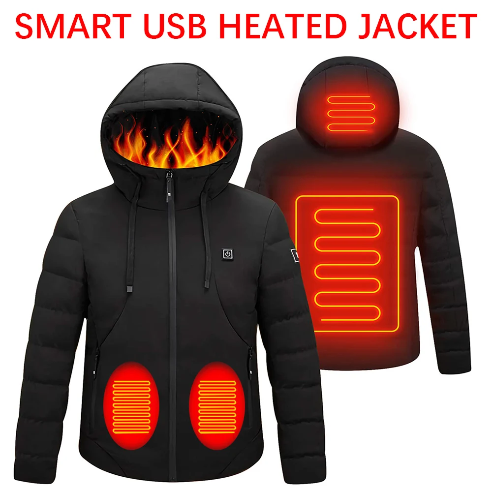Smart Heating Cotton Clothing 4 Zone Single Control Usb Electric ...