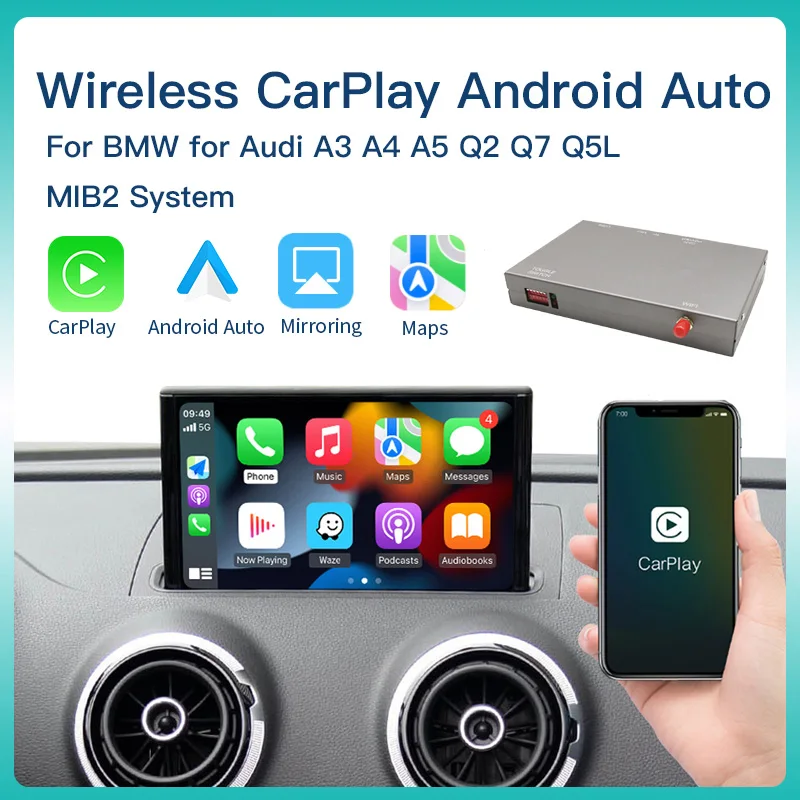 AUTOABC-Wireless-CarPlay-Android-Auto-Interface-for-Audi-A3-A4-A5-Q2-Q7 ...
