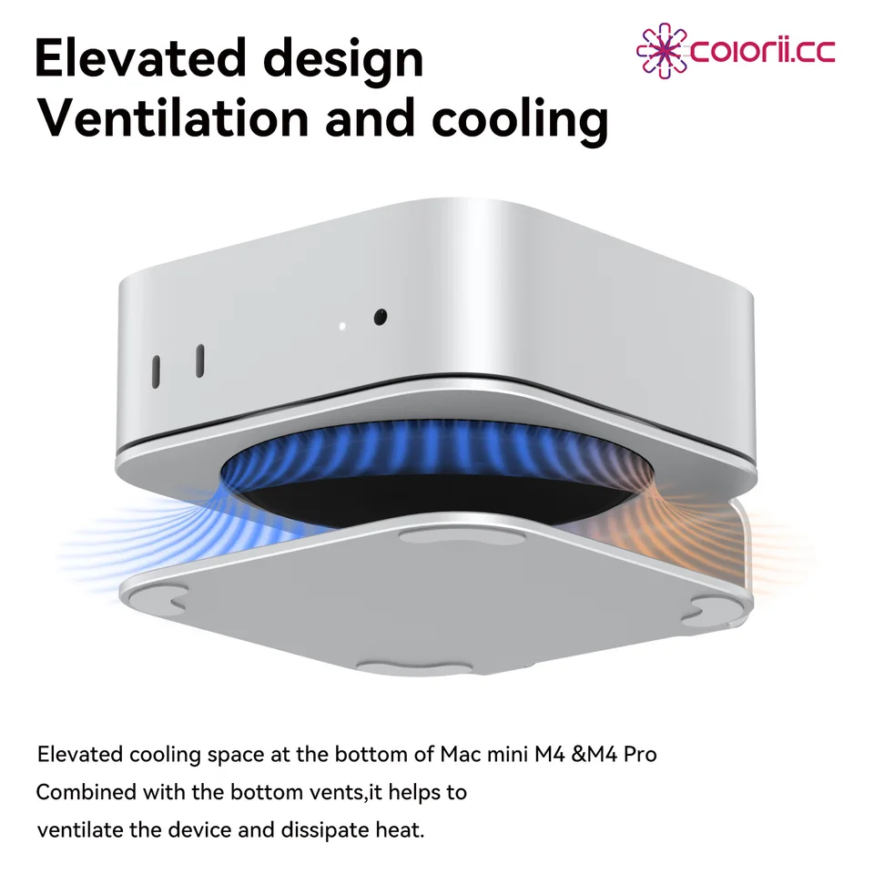 M4 Mac Mini Cooling Stand Base With Cooling Fan For Mac Mini M4/M4 Pro ...
