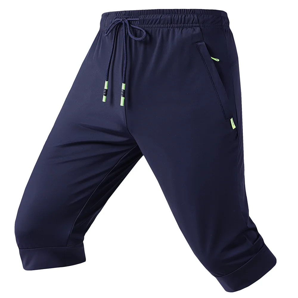 Men-Running-Cropped-Pants-Ice-silk-Summer-Quick-Dry-Training-Fitness-3 ...