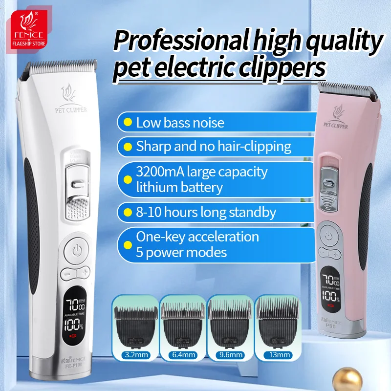 Fenice-Clipper-Dogs-Professional-LCD-Screen-Pet-Cat-Clippers-Electrical ...