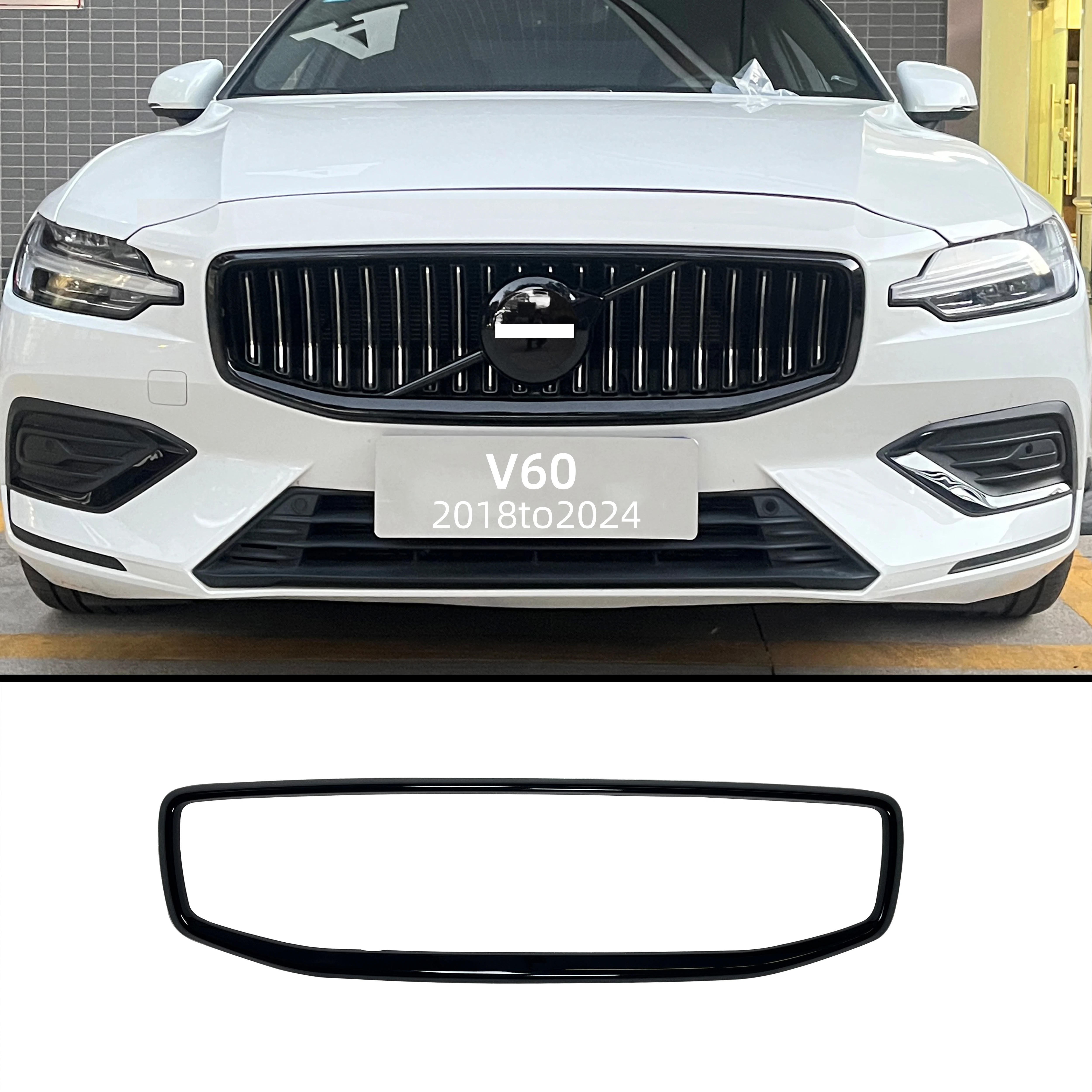 Fit-For-VOLVO-S60-S90-XC40-XC60-V60-V90-Front-Bumper-Change-to-black ...