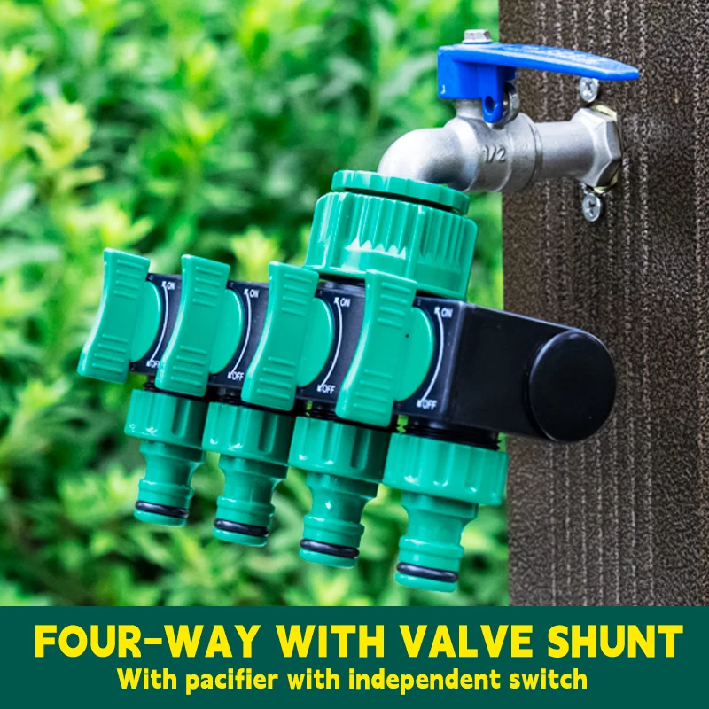 Outdoor-Garden-Water-Distributor-1-2-3-4-1-Internal-Thread-4-Way-ABS ...