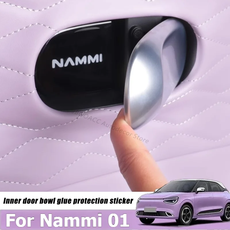 For Dongfeng Nammi 01 4pcs Inner Door Bowl Drip Adhesive Decor Stickers ...