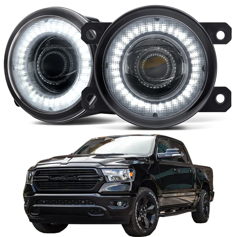 2-X-30W-Car-Fog-Light-Assembly-For-Ram-1500-2500-3500-2019-2020-2021 ...