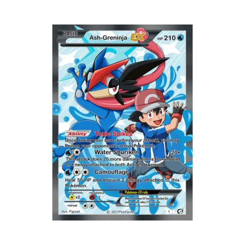 Ash Greninja Pokemon Card