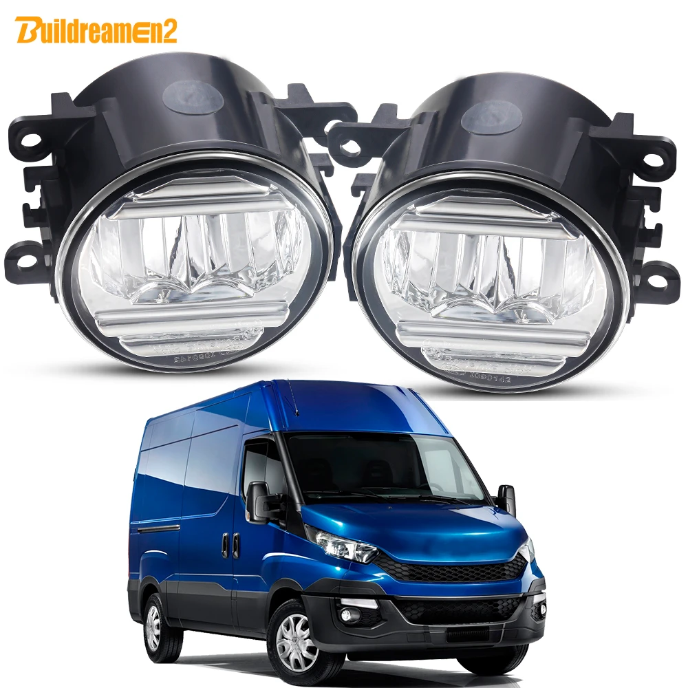 2 Pcs 30w Fog Light Assembly For Iveco Daily Vi 2014-2023 H11 Car Led ...