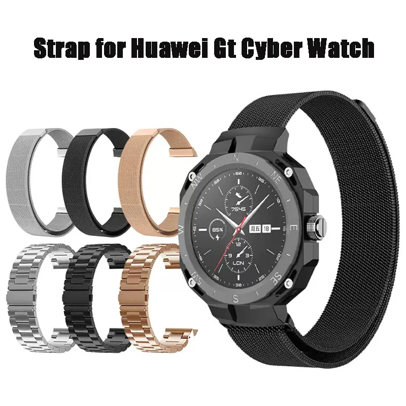 Strap-for-Huawei-Gt-Cyber-Watch-Metal-Milanes-Watchband-Suitable-for ...