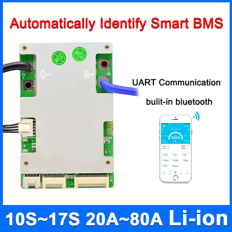 JBD-Smart-BMS-for-Li-ion-Battery-10S-to-17S-Battery-Management-System ...