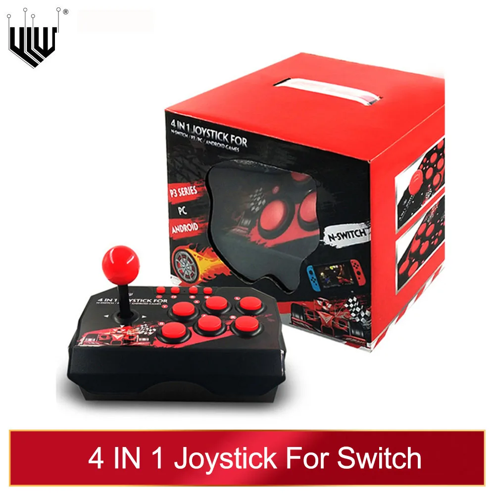 4-in-1-Retro-Arcade-Station-Fighting-Stick-Game-Joystick-Controller-USB ...