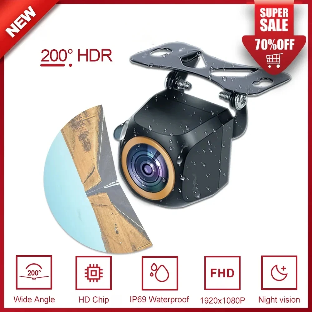 For-AHD-1920x1080P-Car-Rear-View-Camera-200-Fisheye-Golden-Lens-Full-HD ...