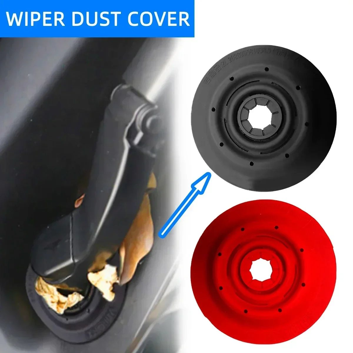 Universal Car Wiper Arm Bottom Hole Protective Cover Windshield Wiper ...