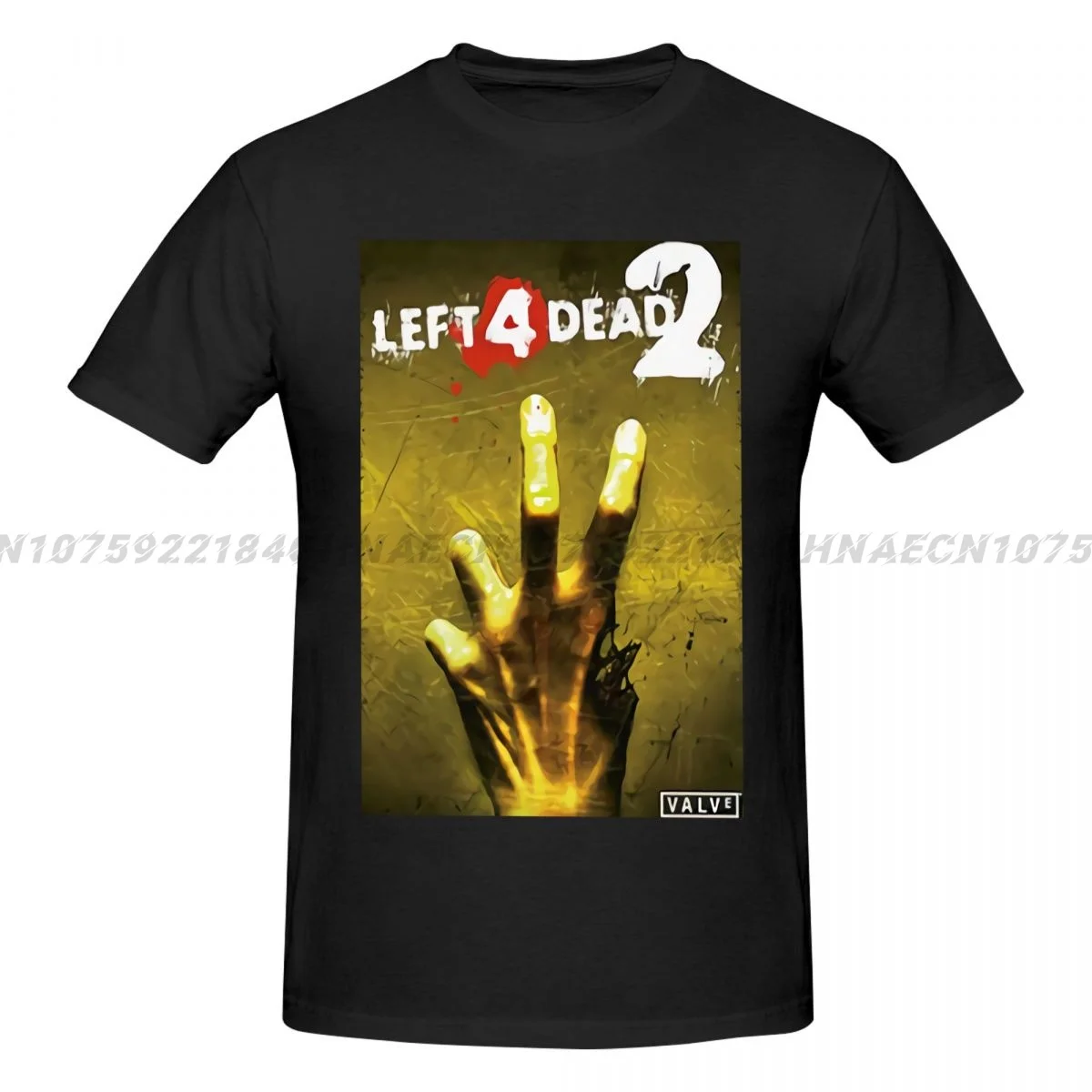 Left 4 Dead 2 T Shirt Men Fashion Casual Short Sleeve T-shirt Aesthetic ...