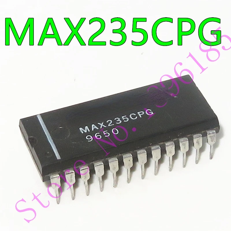 1 unids/lote MAX235CPG + MAX235CPG MAX235 DIP24 + 5V alimentado, controladores/receptores de RS ...