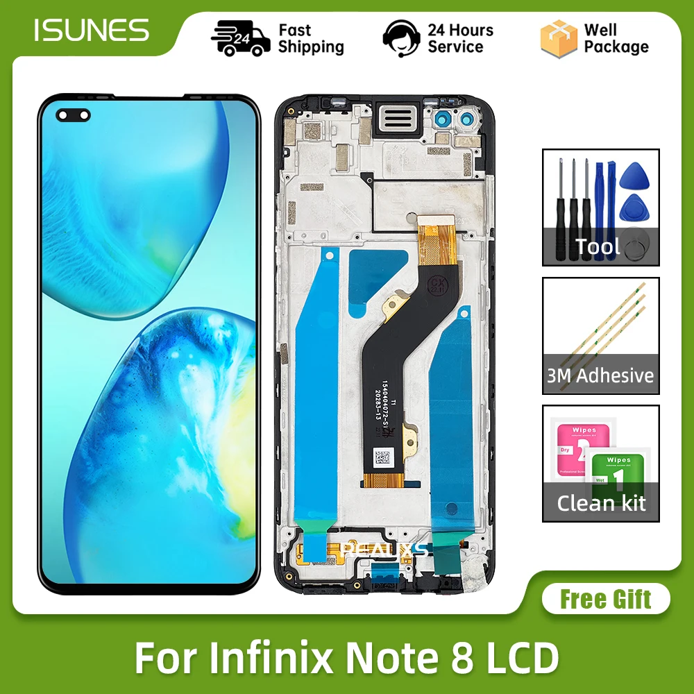 Tela lcd de toque para infinix note 8, x692, 6.95 polegadas, original ...