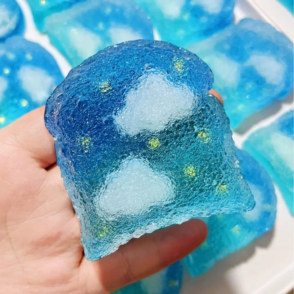 Simulation-Toast-Squishy-Toys-Soft-3D-Jelly-Rainbow-Dessert-Mochi ...