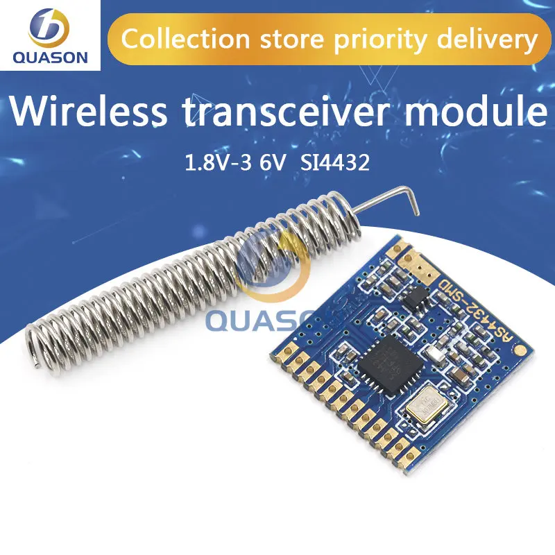 SI4432 wireless module 1000meters long distance 240-960mhz Special ...