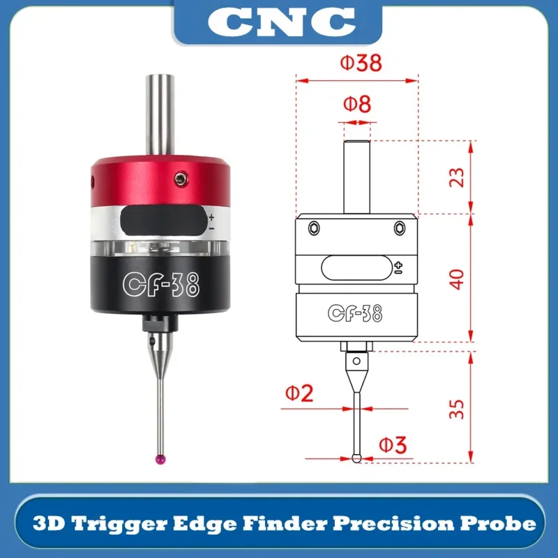 CNC 3D Trigger Edge Finder High Precision Touch Probe CNC Milling ...
