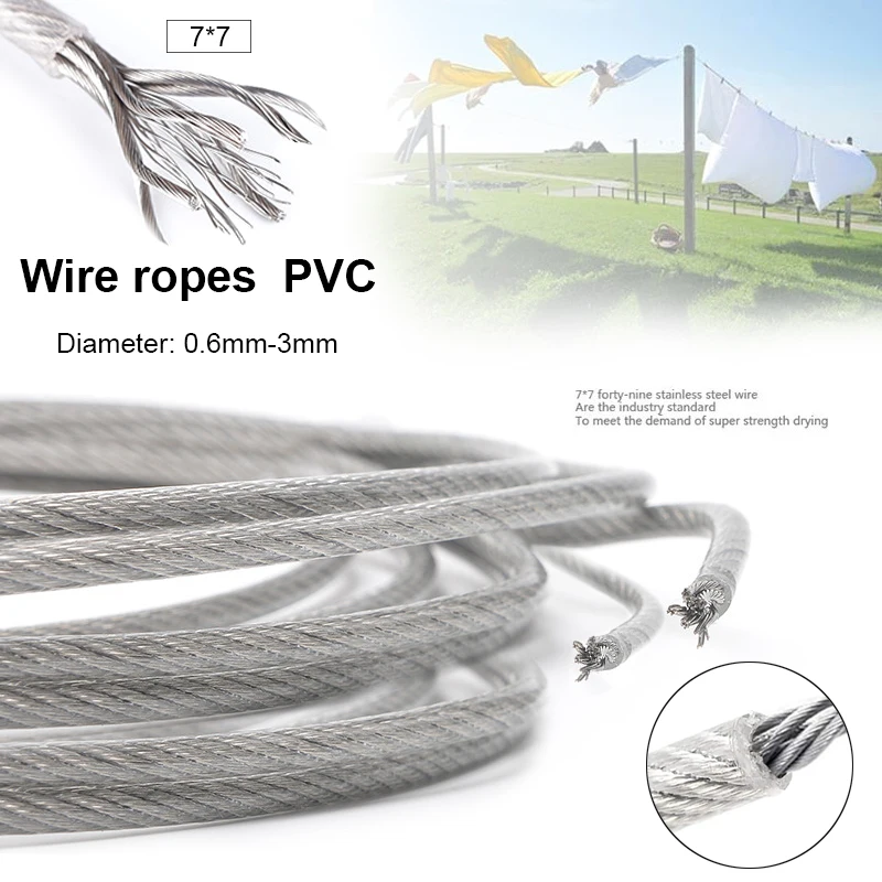 5-10m-7-7plastic-coated-stainless-steel-wire-rope-Rubberized-rope ...