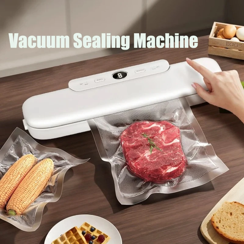 Electric-Food-Vacuum-Sealer-Machine-And-Storage-Bags-One-Touch-Fast ...