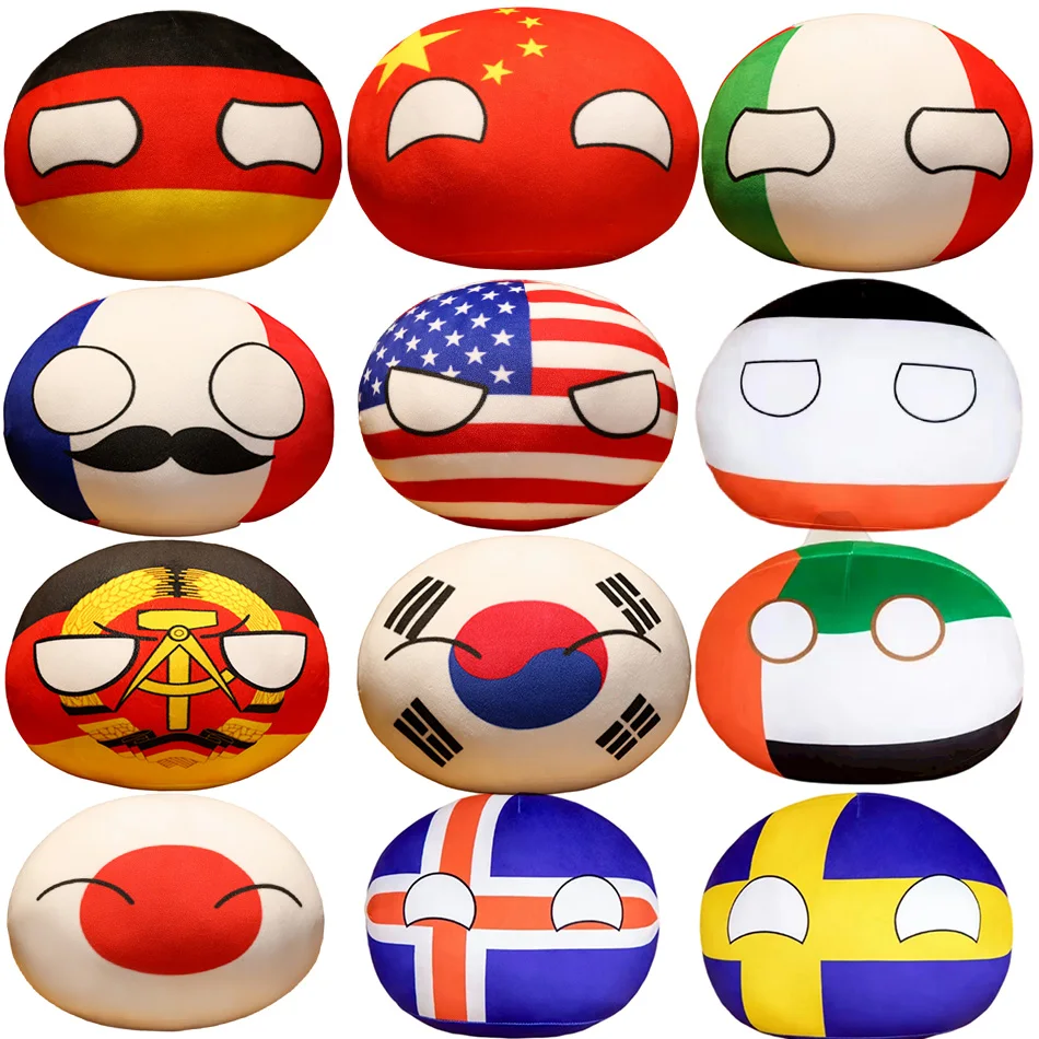 10CM-Countryballs-Plush-Toys-Pendant-Polandball-Plush-Doll-Backpack ...