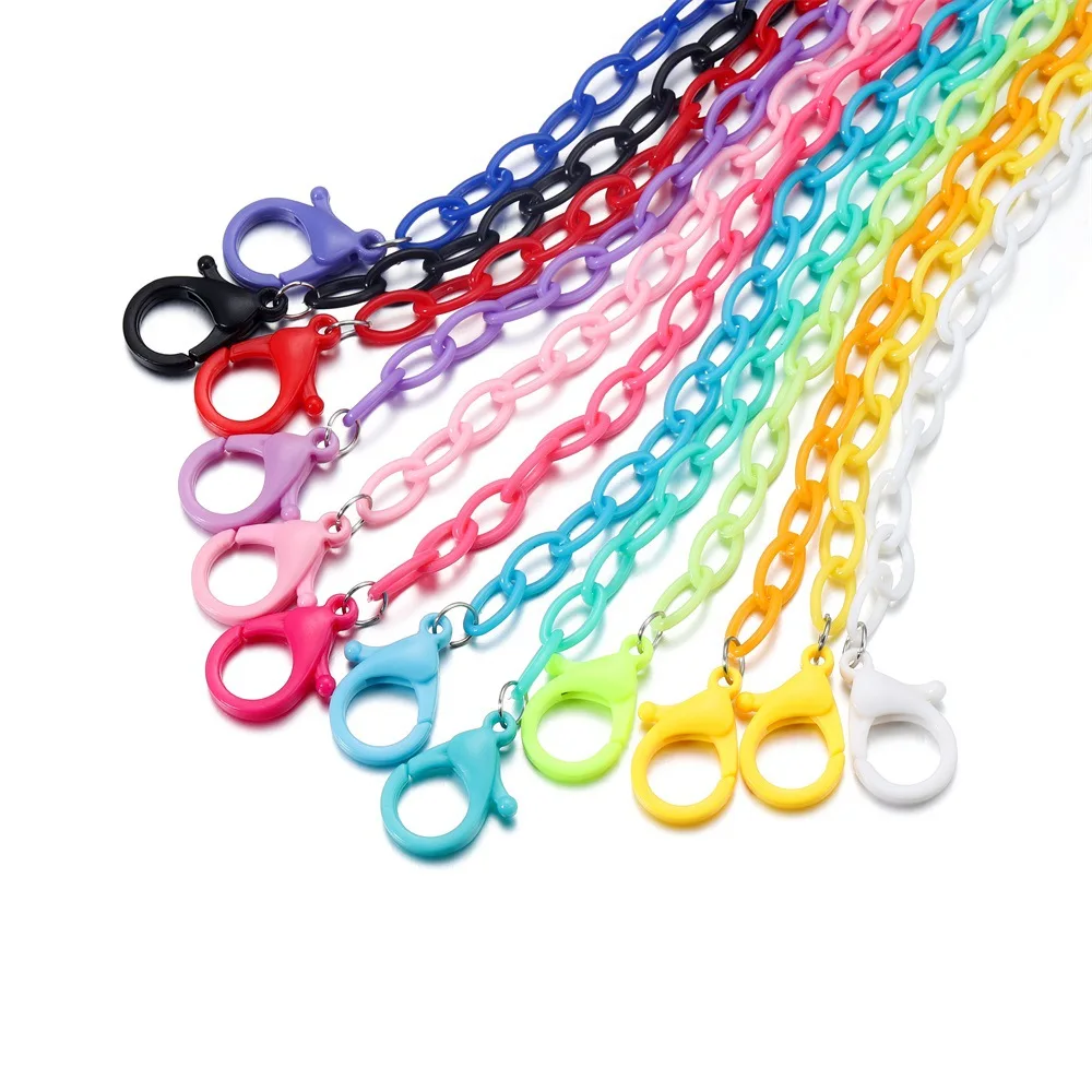 1 Pc 50Cm Colored Acrylic Rope Chain Plastic Glasses Chain For jewelry ...