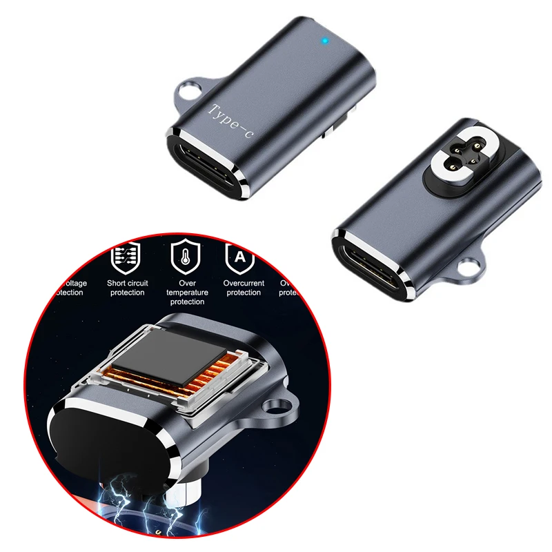 Type C Bone Conduction Headphones Charger Magnetic Charger Adapter For ...