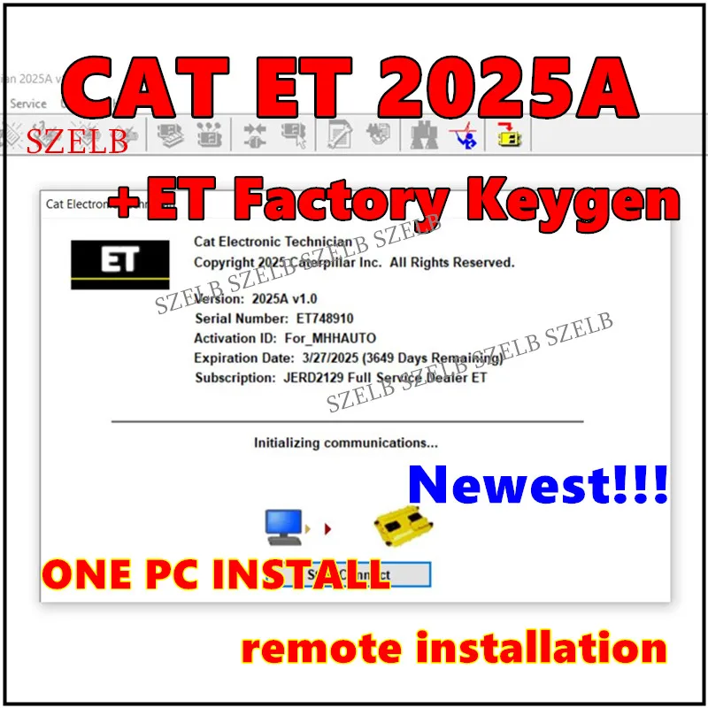 2025 El más nuevo software de diagnóstico Cat ET 2025A Caterpillar ET ...