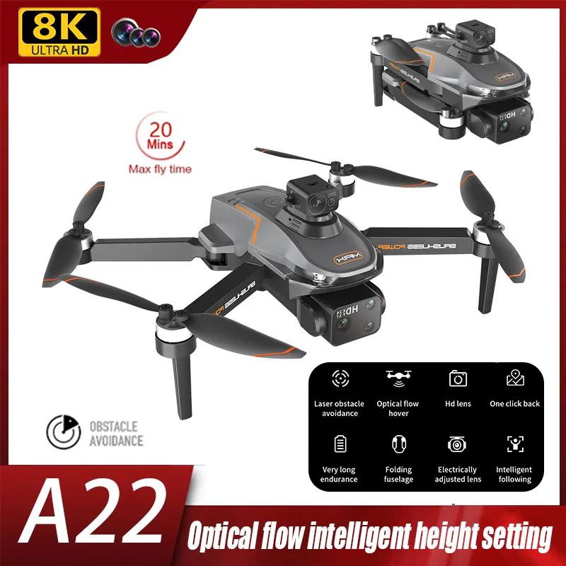 A22-8K-HD-Dual-Camera-Drone-Professional-Quadcopter-Aerial-Brushless-Motor-GPS-Return-Obstacle ...