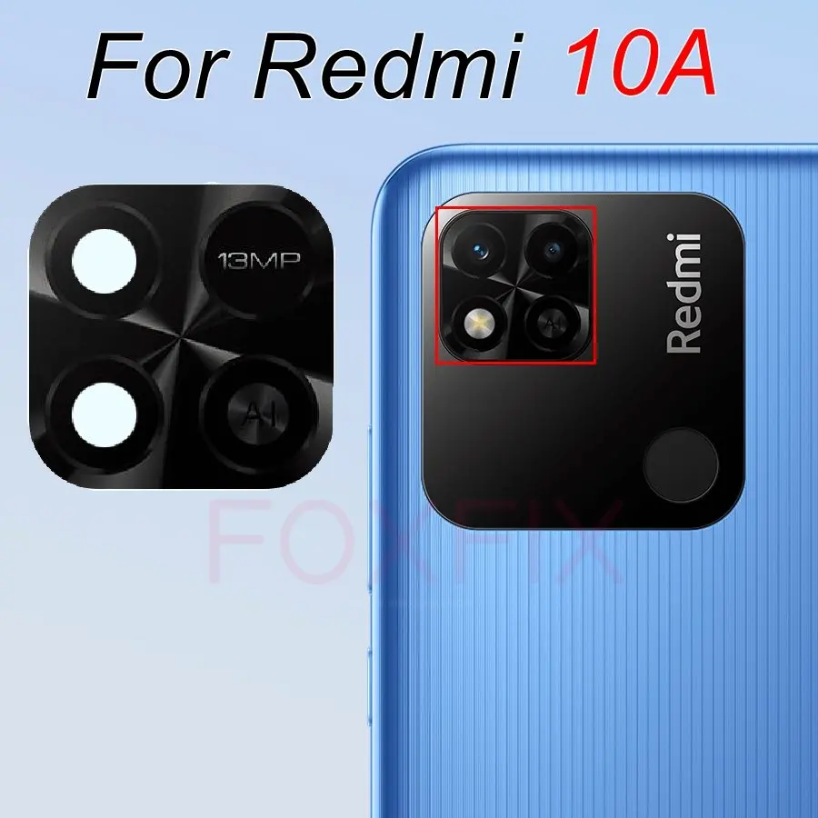 Para-xiaomi-redmi-10a-traseira-traseira-da-c-mera-substitui-o-da-lente ...