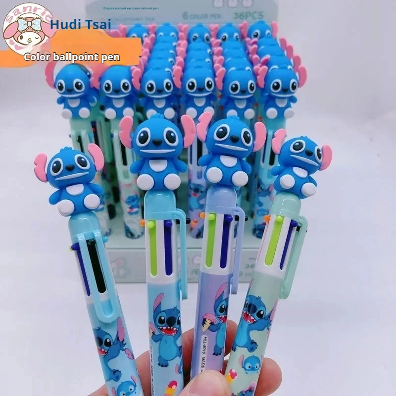 Disney-36pcs-ballpoint-pen-animation-cartoon-stitch-Lilo-6-color-marker ...