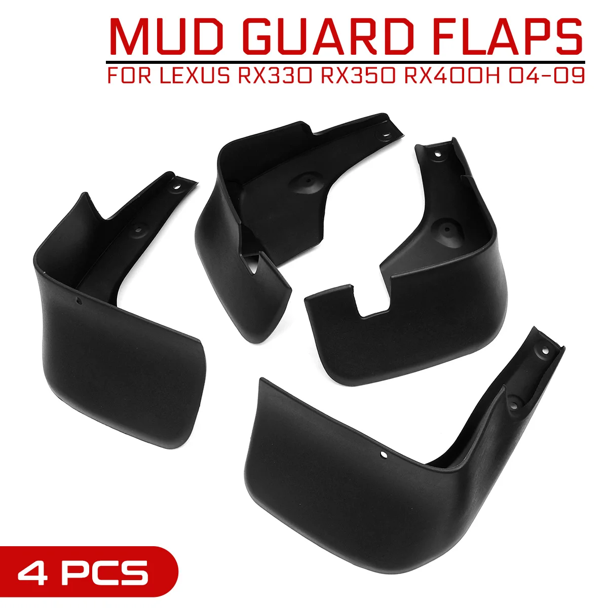 Front Rear Car Mud Flaps Mudflaps Mudguards Splash Guard for Fender ...