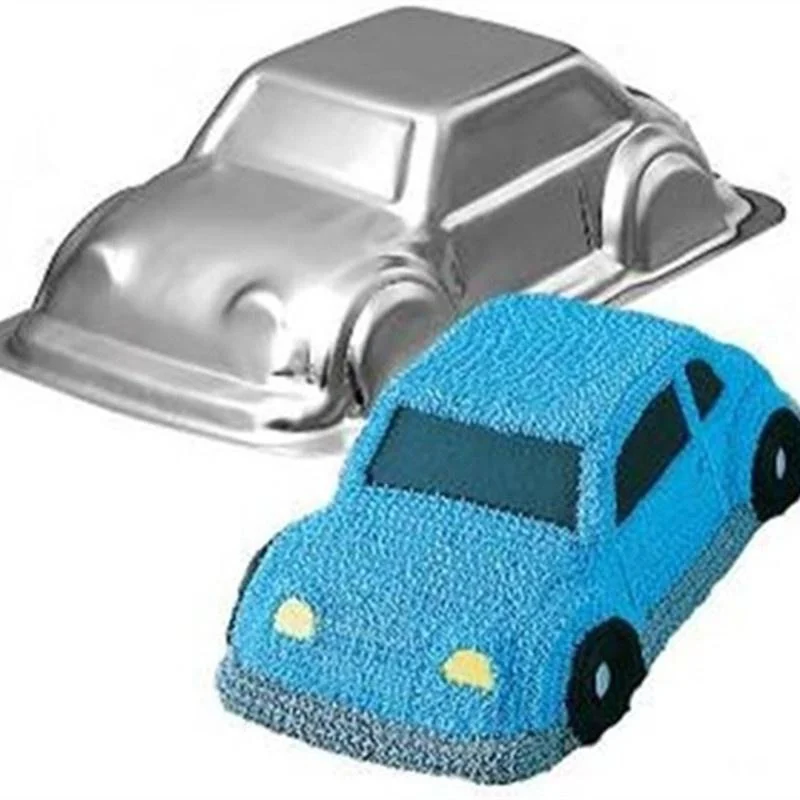 1 Pcs DIY Creative Auto Car Cake Mold Aluminum Alloy 3D Shape Decor ...