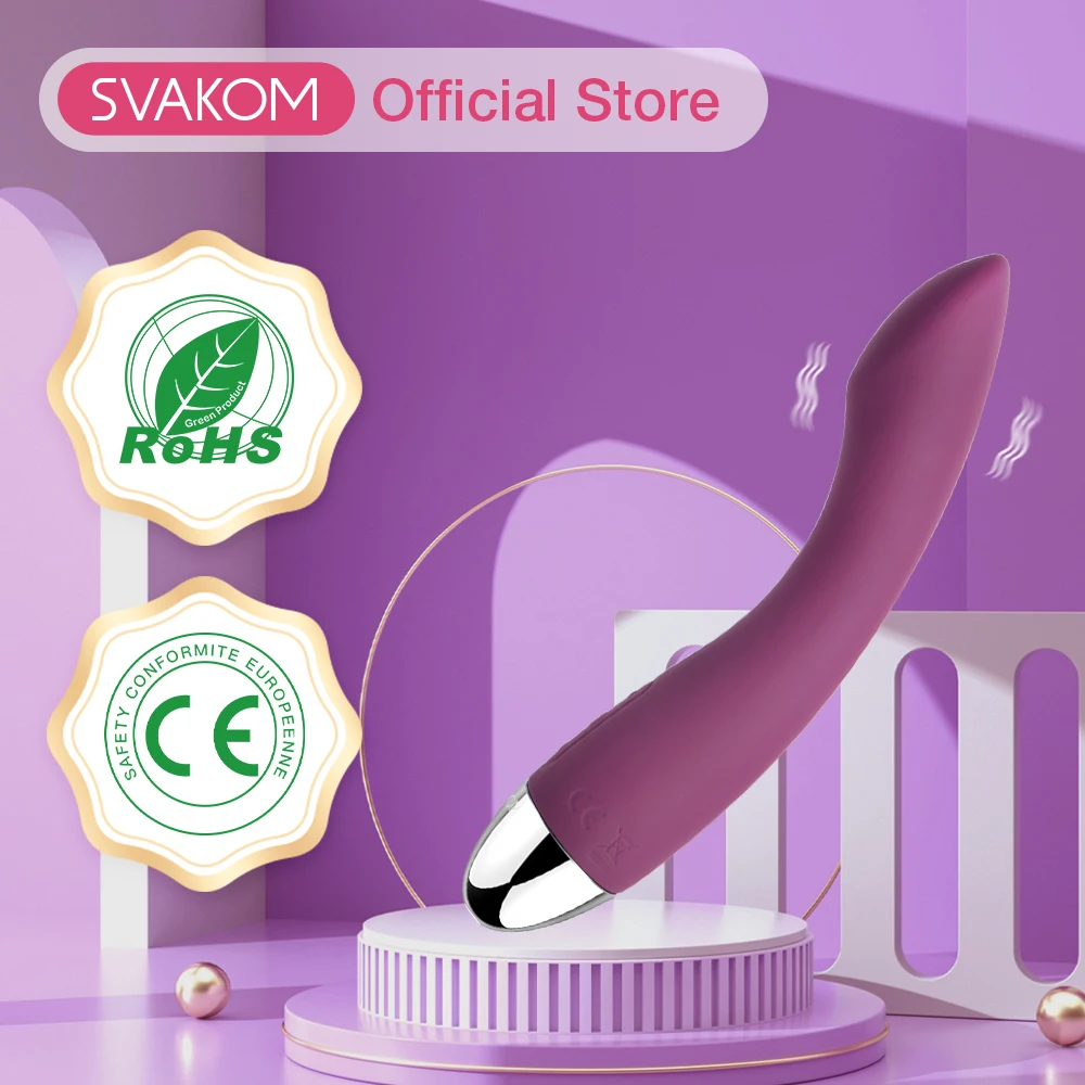 SVAKOM-Amy-Vibrator-Soft-Silicone-Dildo-Realistic-Rechargeable-Vibrators-for-Women-Clitoral ...