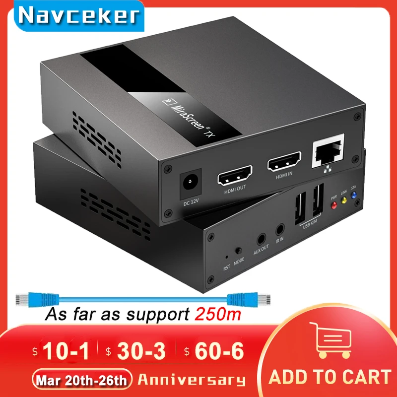 2023-Navceker-HDMI-KVM-Extender-Over-IP-RJ45-Ethernet-Network-KVM ...