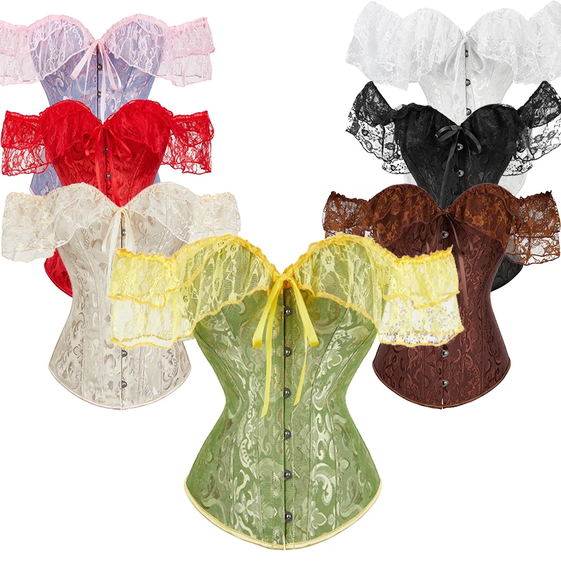 Wechery-Lace-Coset-Tops-For-Party-Women-Off-the-Shoulder-Bustier ...