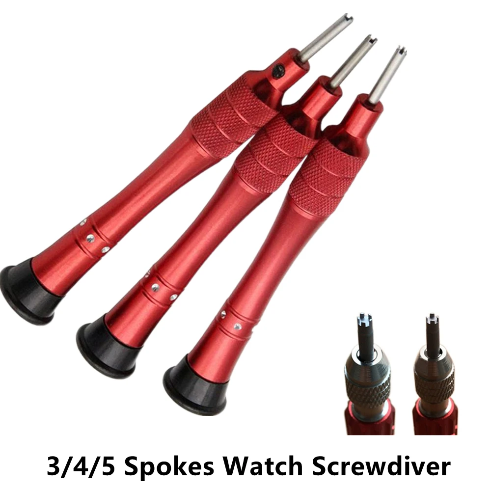 Steel Screwdriver Tool 3/4/5 Spokes Star Screwdriver Watch Repair Tools ...
