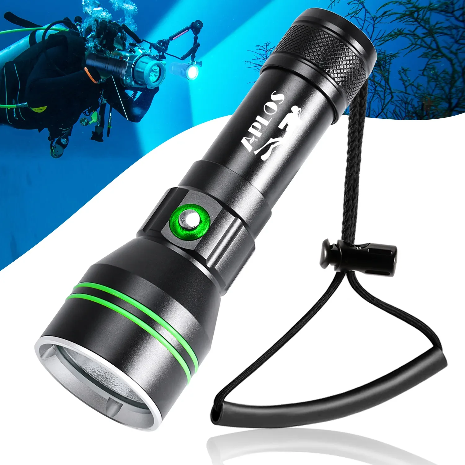 APLOS-AP50-Scuba-Diving-Flashlight-P70-Super-Bright-5000lm-26650 ...