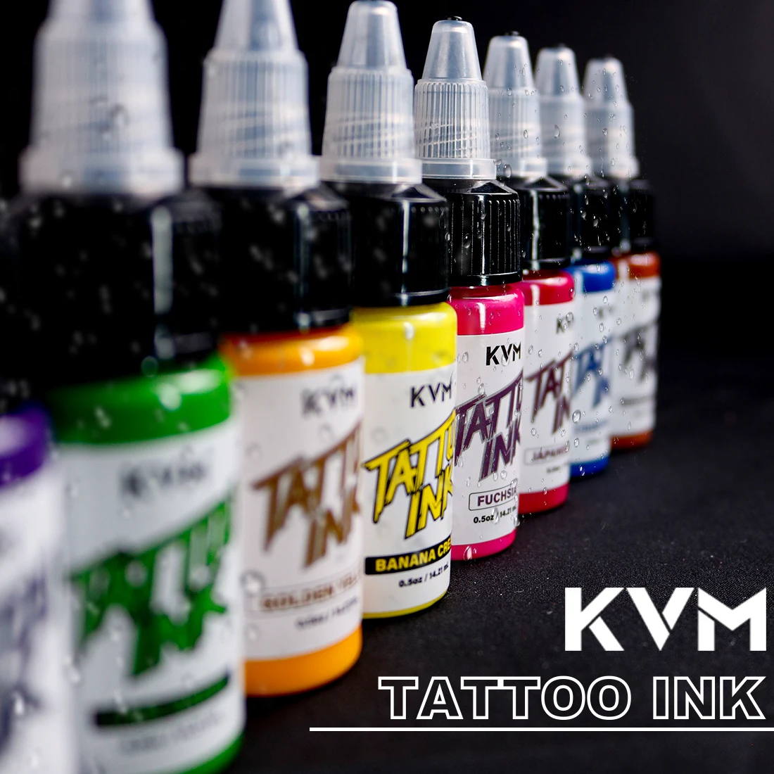 KVM 0.5oz 28 Colors Professional Tattoo Ink for Body Art Natural Plant ...