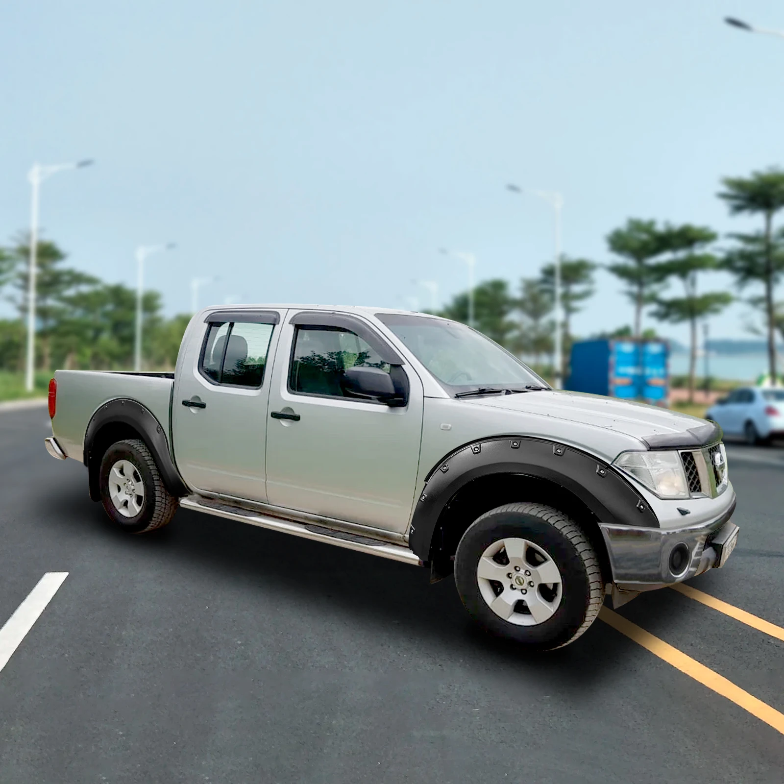 7'' Large Coverage Fender Flares Wheel Arch for Nissan Navara D40 2006 ...