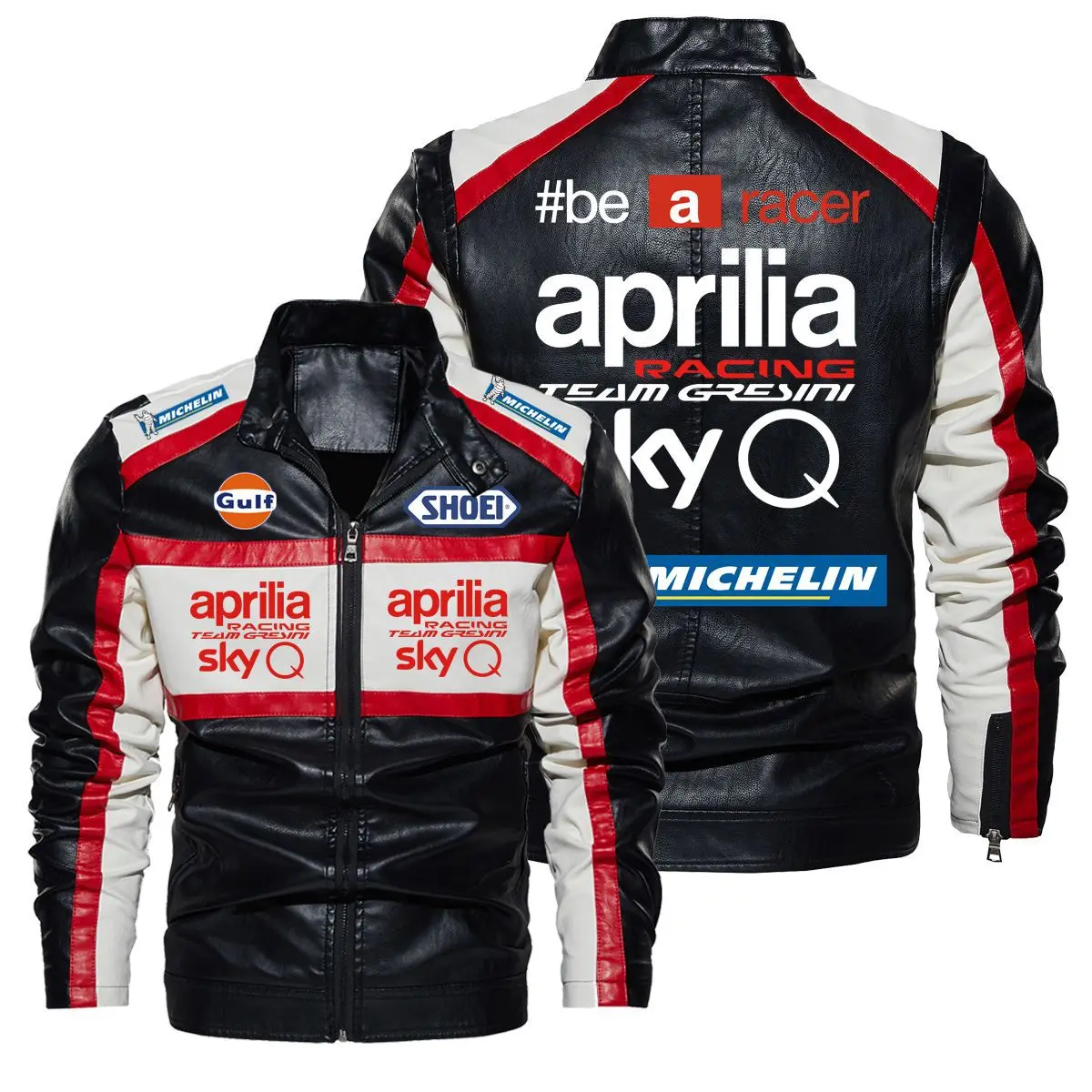 Mens-Vintage-aprilia-Logo-Contrast-Motorcycle-Jacket-Men-Fashion-New ...