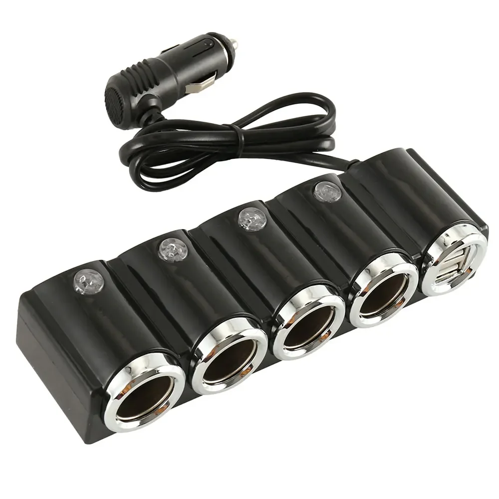 Universal Car Charger 12V 24V 4 Way Cigarette Lighter Multi Socket Auto ...