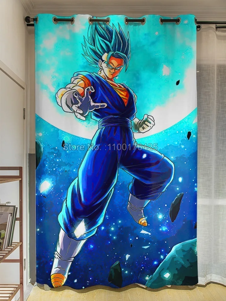 3D-Printed-Cartoon-Popular-Dragon-Ball-Anime-Goku-Window-Curtains ...