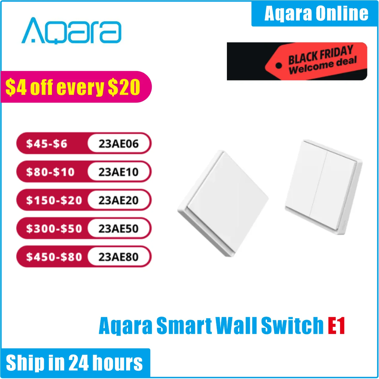 2022-Aqara-E1-Smart-Wall-Switch-Version-Xiaomi-Wireless-Switch-Zigbee ...