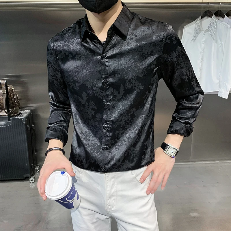 Retro-Royal-Printed-Shirt-Blouse-Men-Streetwear-Long-Sleeved-Baroque ...
