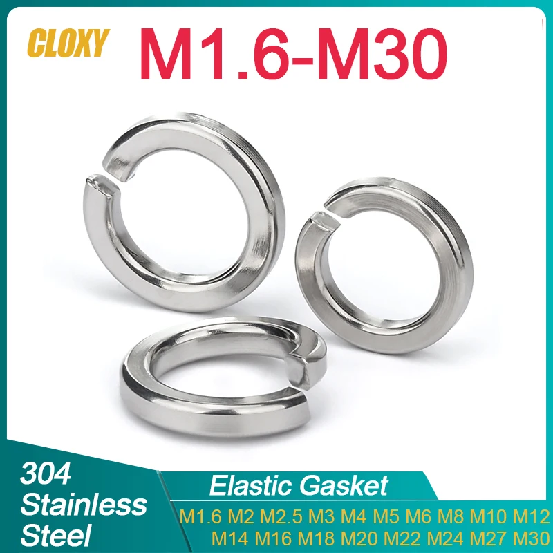 5-10-20-50pcs-304-Stainless-Steel-Spring-Split-Lock-Washer-Elastic ...