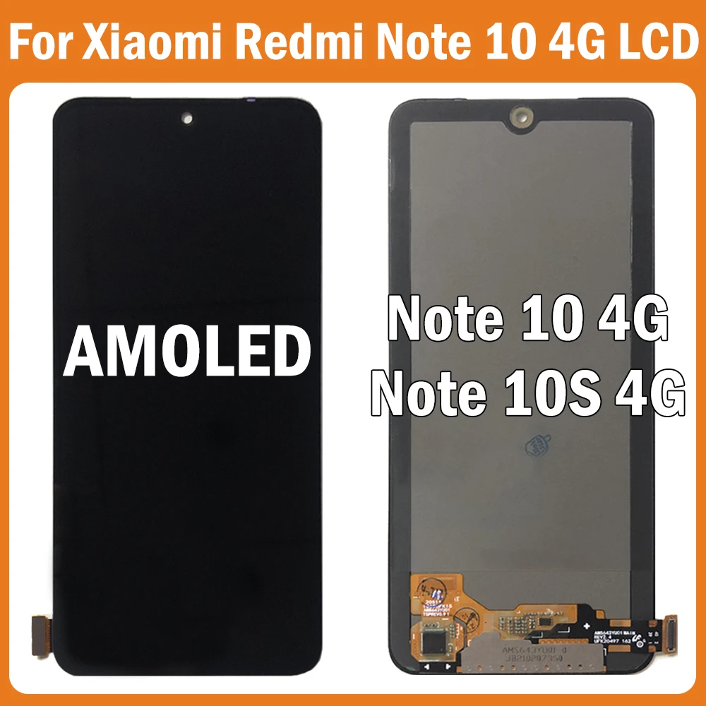 6-43-AMOLED-LCD-For-Xiaomi-Redmi-Note-10-4G-LCD-M2101K7AI-Display ...