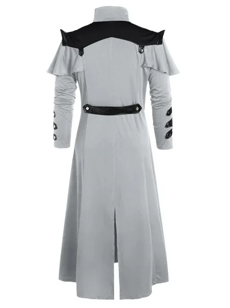 ?Pirkt Vintage Men's Gothic Steampunk Long Jacket Trench Coat Retro ...