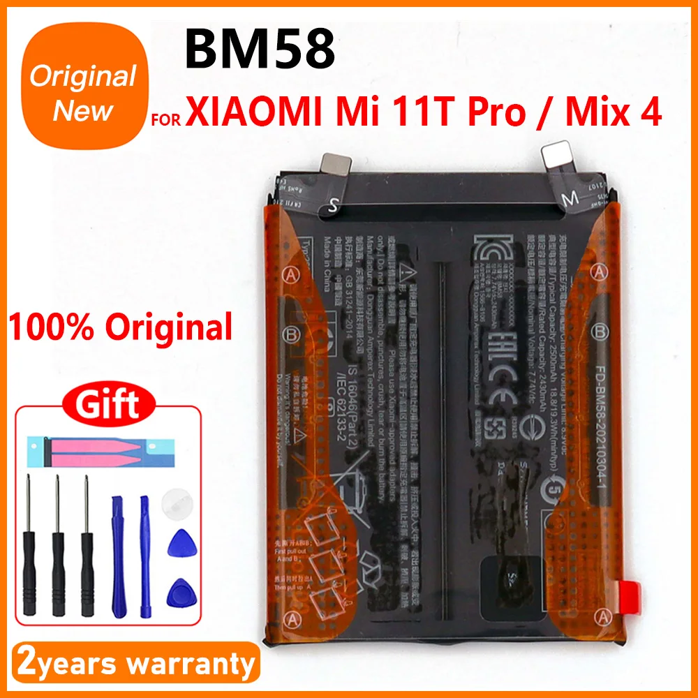 Original-BM58-Rechargeable-Battery-For-Xiaomi-11T-Pro-5G-Mix-4-Mix4 ...