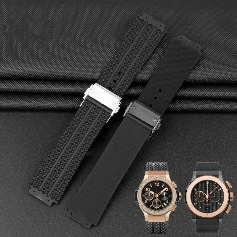 Watchband-For-HUBLOT-BIG-BANG-Silicone-26mm-19mm-25mm-17mm-Waterproof ...